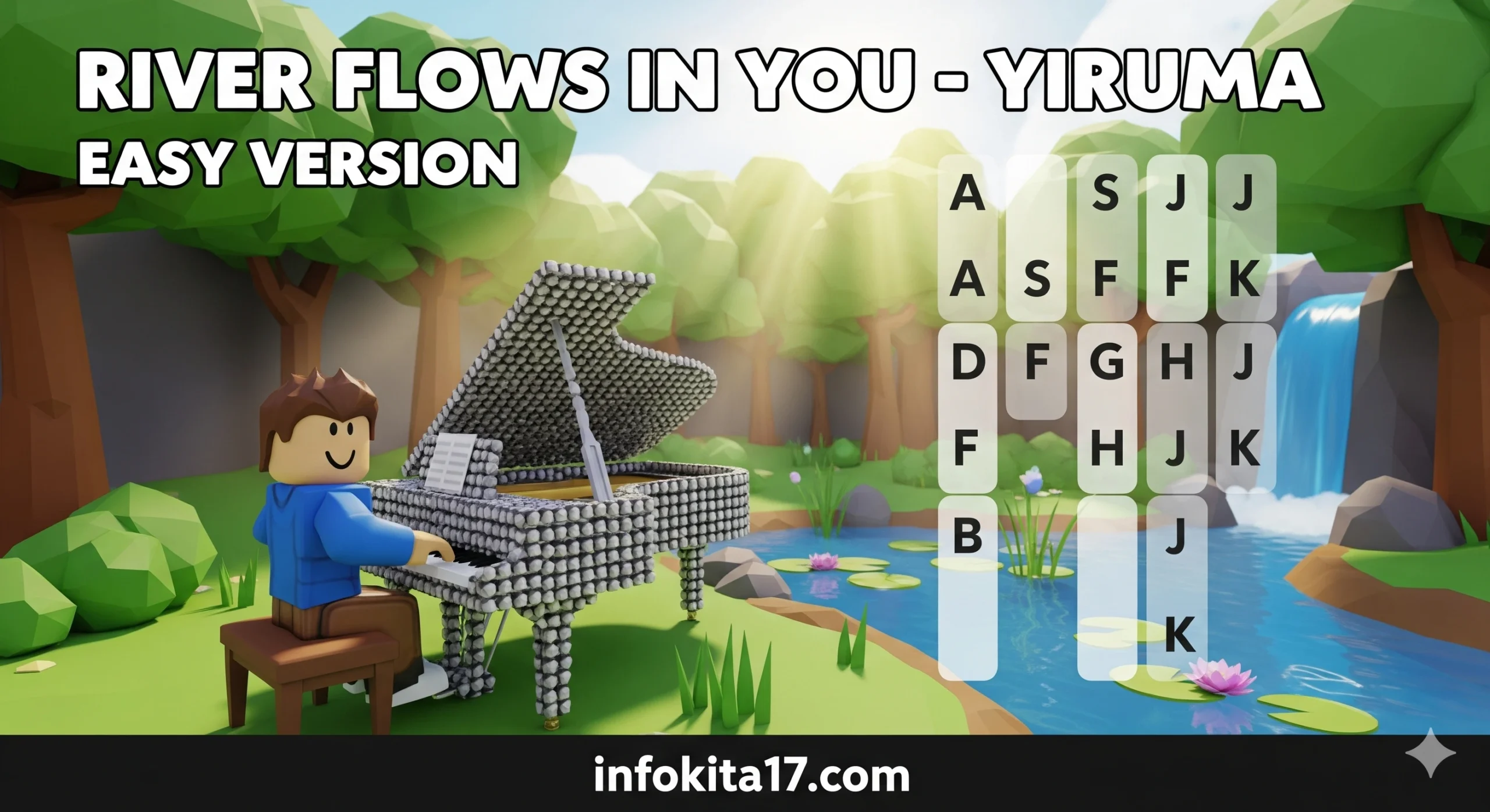 Sheets Note Piano Virtual Piano Roblox "River Flows in You - Yiruma ...