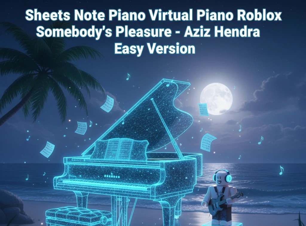 Sheets Note Piano Virtual Piano Roblox “Somebody’s Pleasure - Aziz ...
