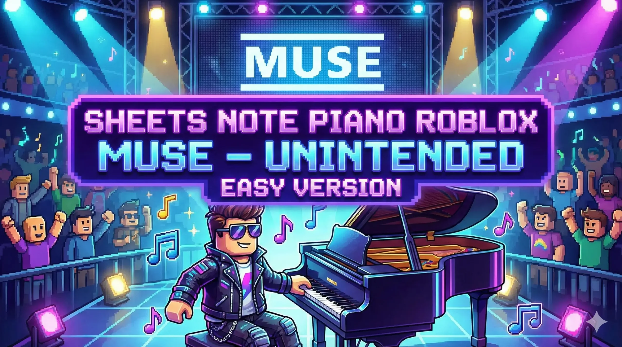 Sheets Note Piano Roblox Muse - Unintended Easy Version